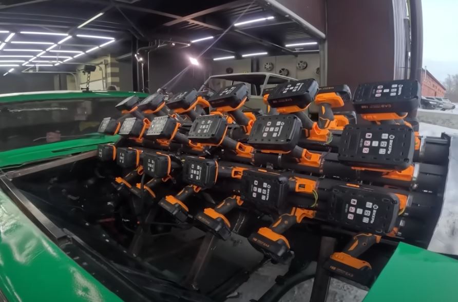 50 drills, 1 Lada: The ultimate DIY powertrain! - Electric High